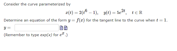 Solved Consider the curve parameterized by T(t) = 2(t6 – 1), | Chegg.com