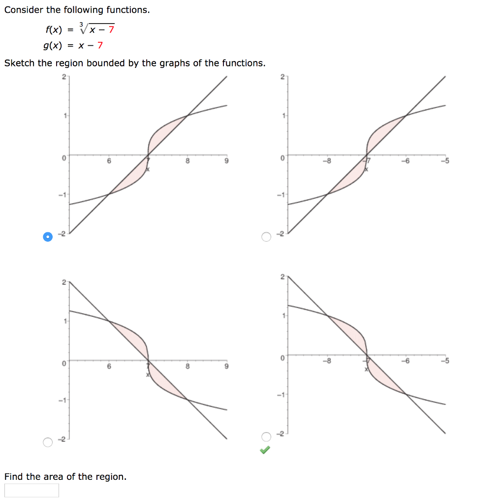 Solved Consider the following functions. f(x) = Vx-7 g(x) = | Chegg.com