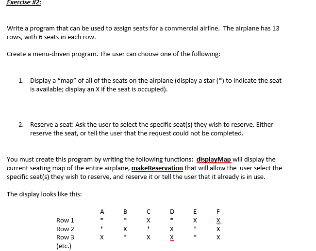 Solved Exercise #2: Write a program that can be used to | Chegg.com