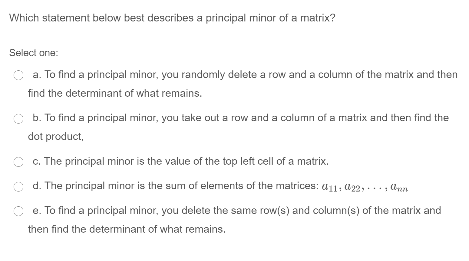 Solved Which statement below best describes a principal | Chegg.com