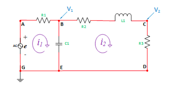 Solved Calculate the theoretical value ( RMS ) at V1 and V2 | Chegg.com