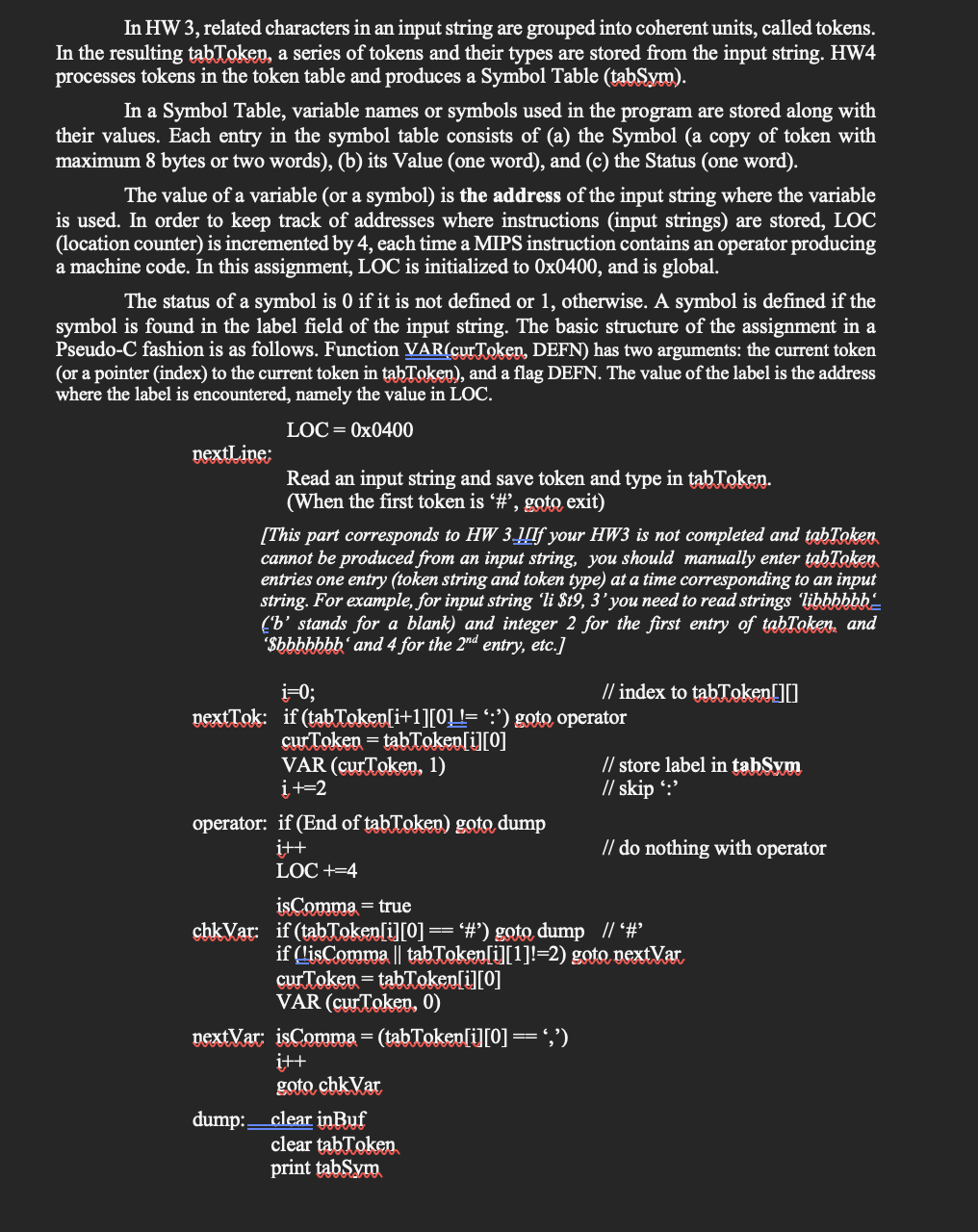 Solved In HW 3, related characters in an input string are | Chegg.com