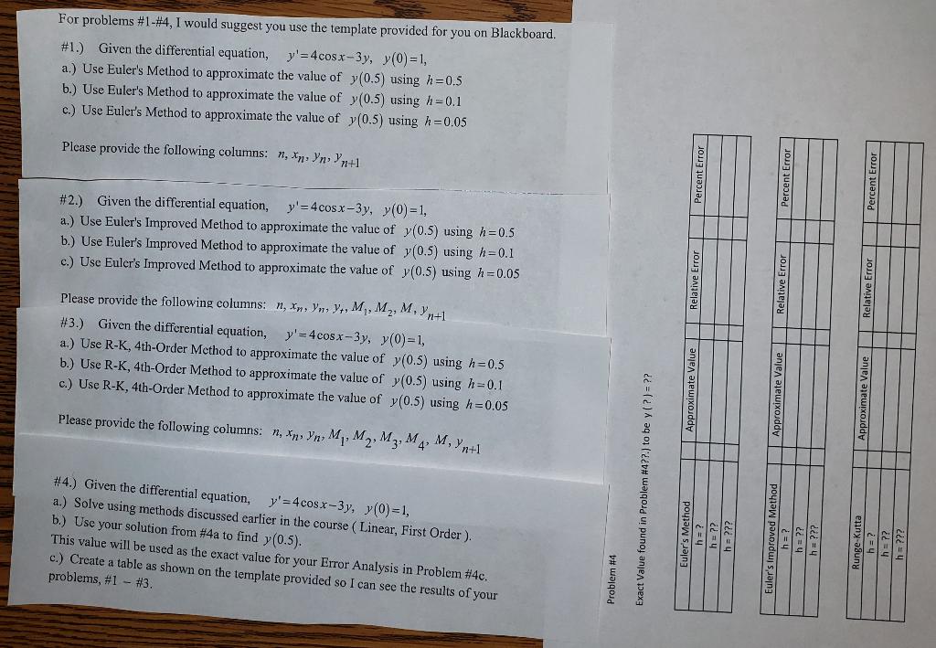 Solved Subject: Differential equation I need help with | Chegg.com