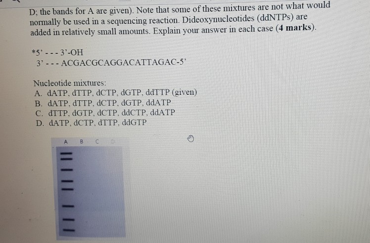 Solved 1. The short DNA shown below is to be sequenced. The | Chegg.com