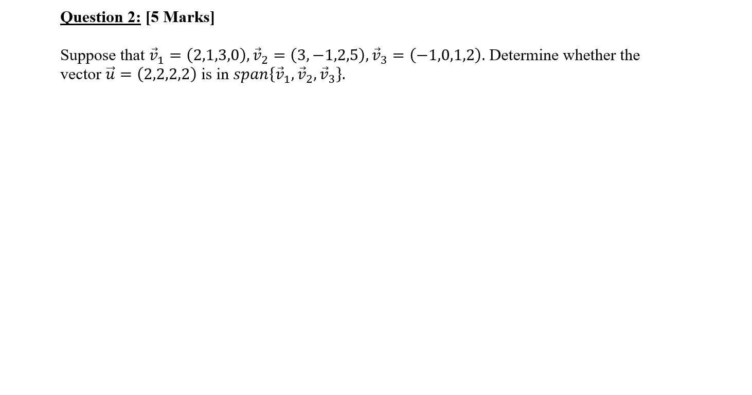 Solved Question 2: [5 Marks] = = = Suppose that ở, = | Chegg.com