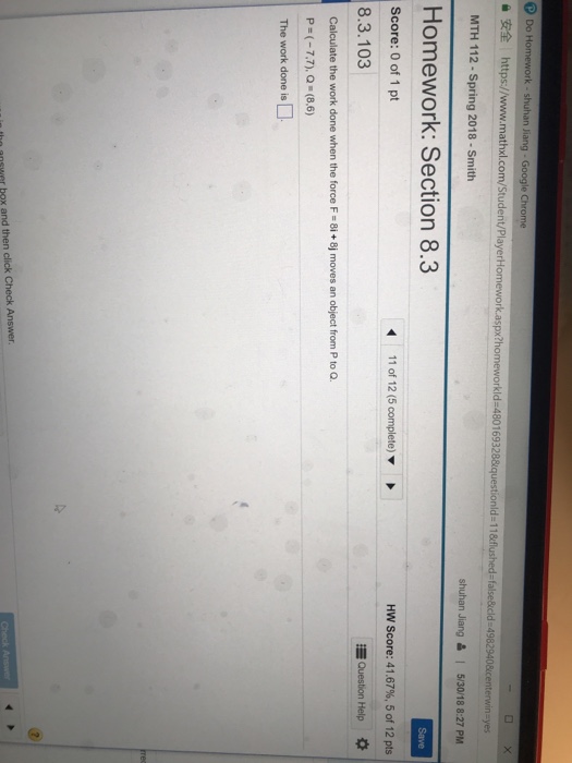 Solved Do Yes Homework Section 8 3 Score 0 Of 1 Pt 8 3 1