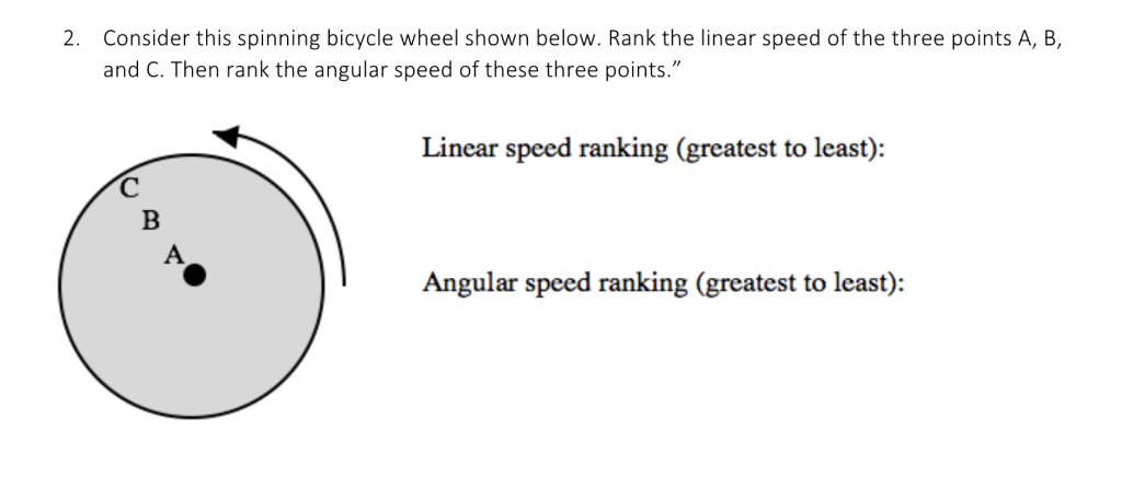 Solved Consider this spinning bicycle wheel shown below. | Chegg.com