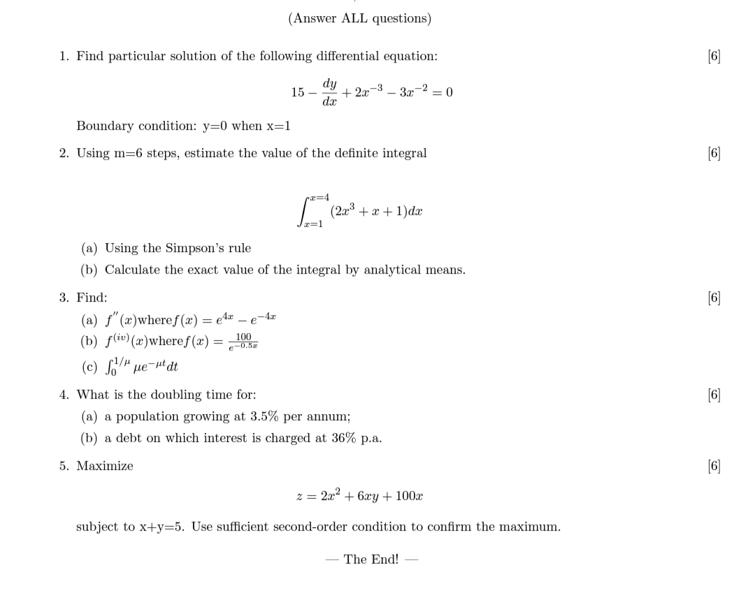 Solved 1. Find particular solution of the following | Chegg.com