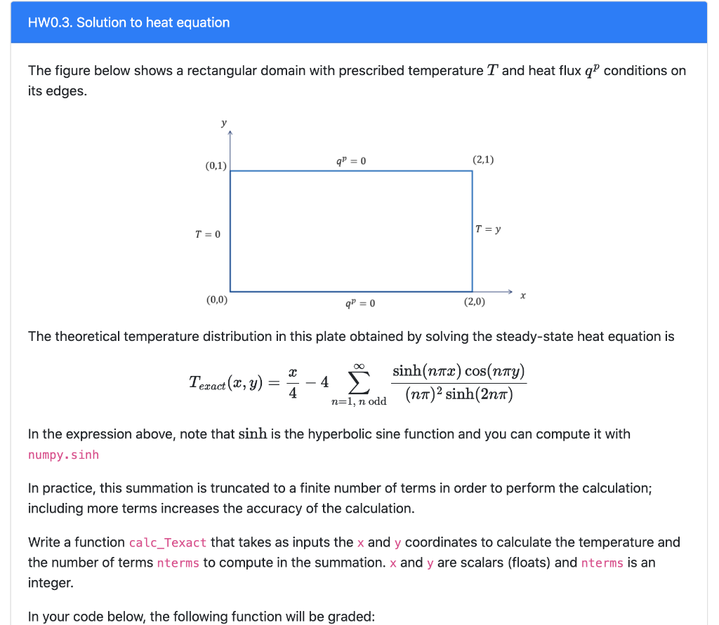 Solved Solution to the heat equation Below I have attached | Chegg.com