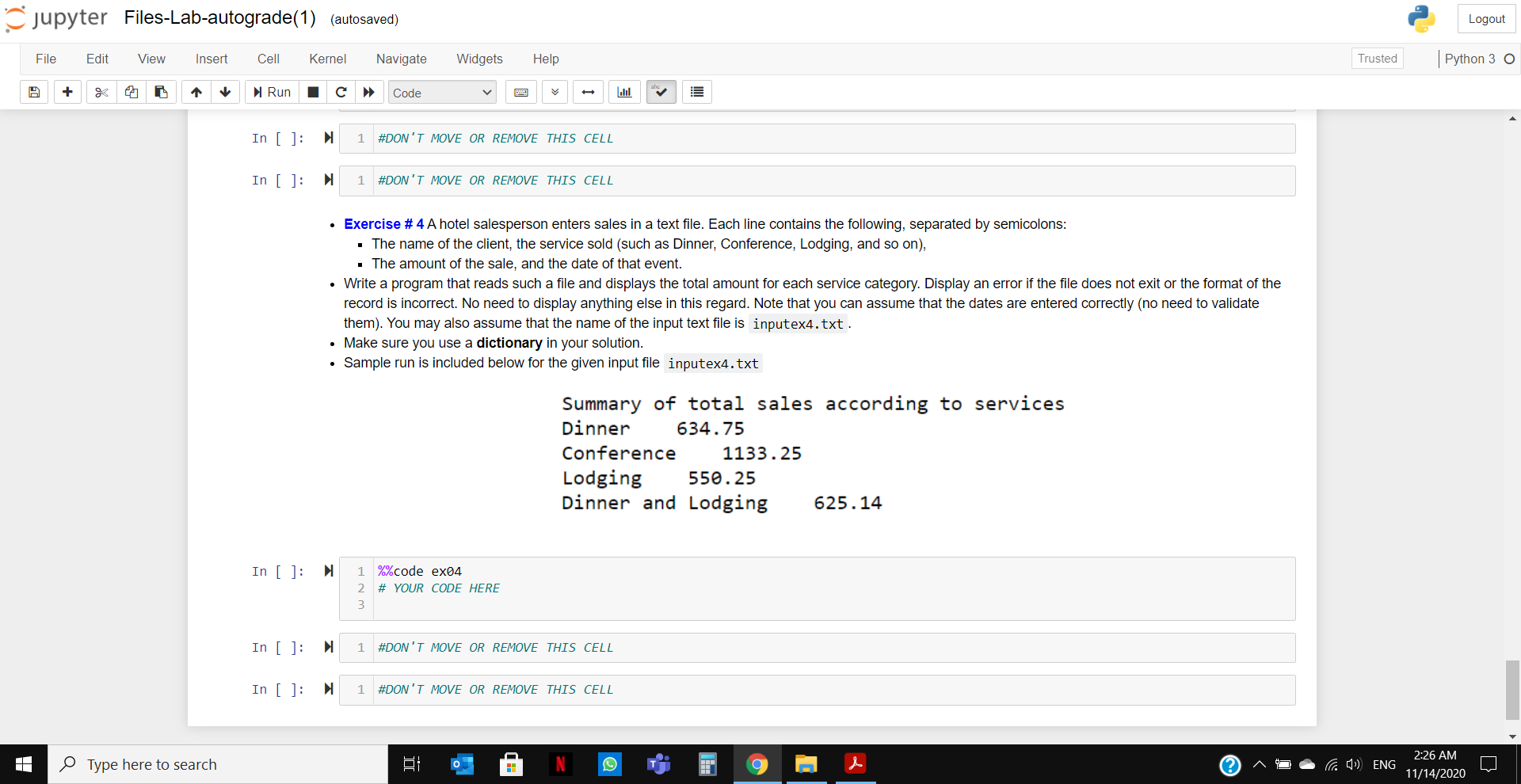Solved jupyter Files-Lab-autograde(1) (autosaved) Logout | Chegg.com