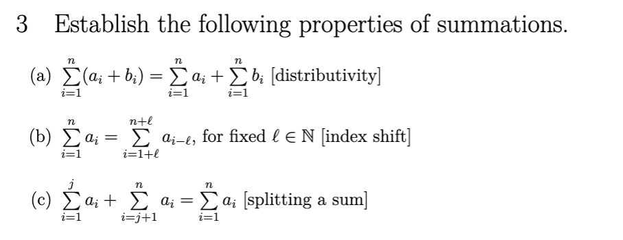 Solved 3 ﻿Establish the following properties of | Chegg.com