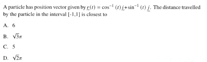 Solved A particle has position vector given by | Chegg.com
