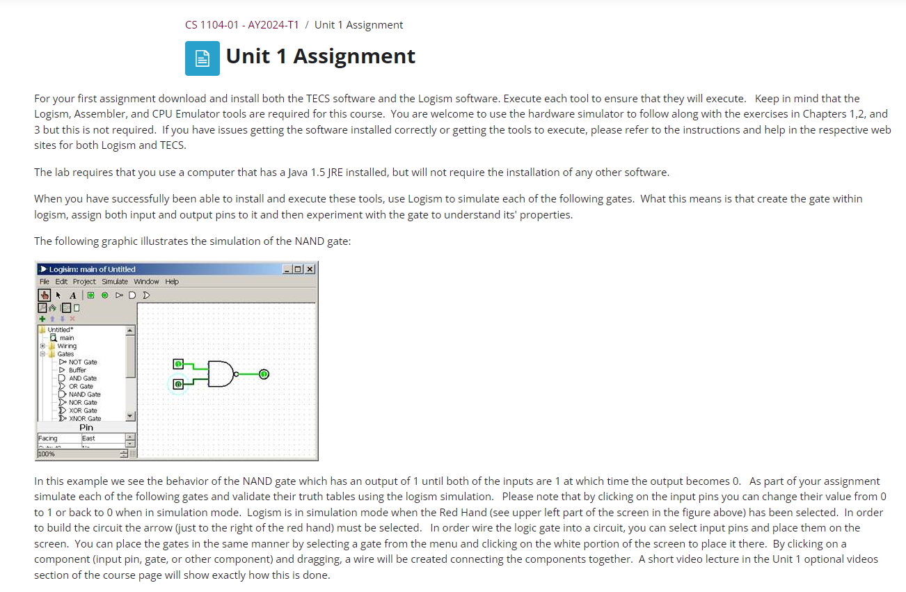Solved For your first assignment download and install both | Chegg.com