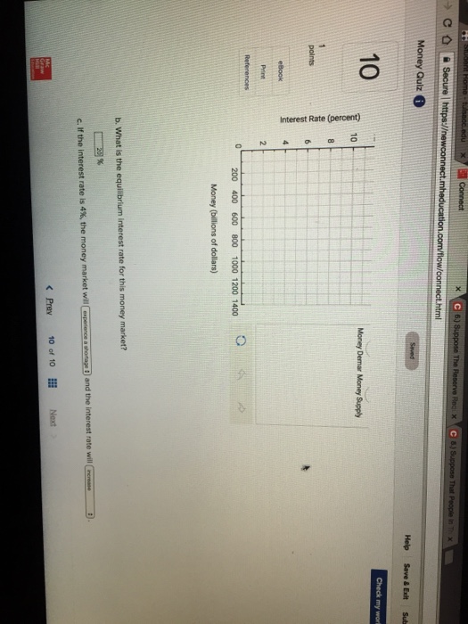 Solved Help Save& Exit Submit 10 Interest- The Money Market | Chegg.com