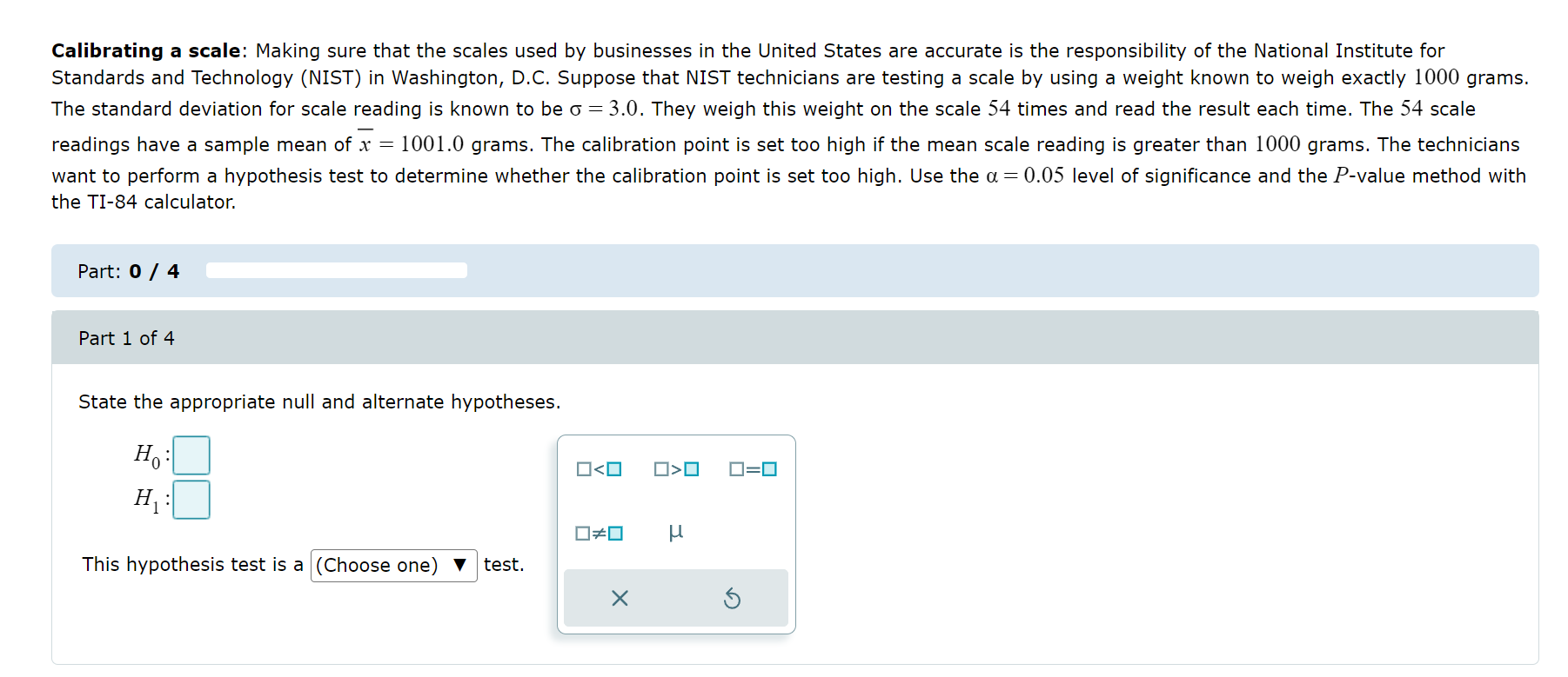 Solved (a) State the appropriate null and alternate | Chegg.com
