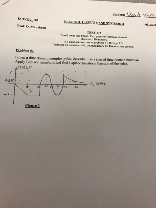 Solved Given a time domain complex pulse, describe it as a | Chegg.com Solved Given a time domain complex pulse, describe it as a | Chegg.com