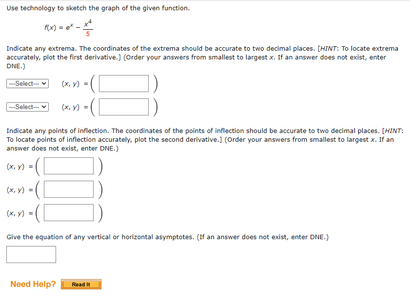 Solved Use technology to sketch the graph of the given | Chegg.com