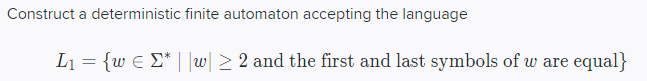 Solved Construct A Deterministic Finite Automaton Accepting 0250