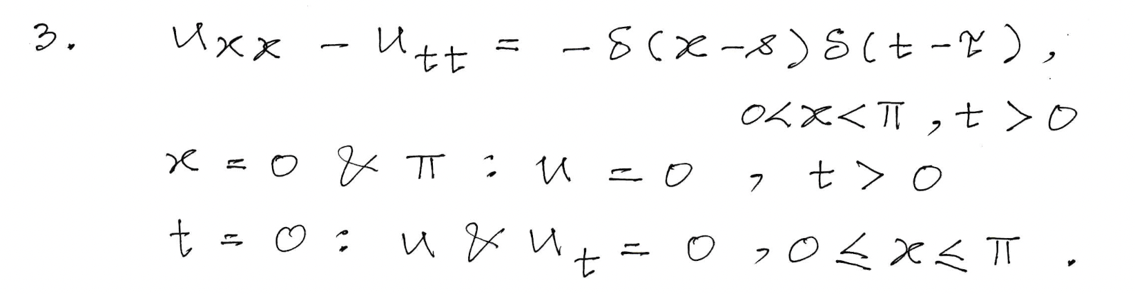 solve the following wave equation BVP's using the | Chegg.com