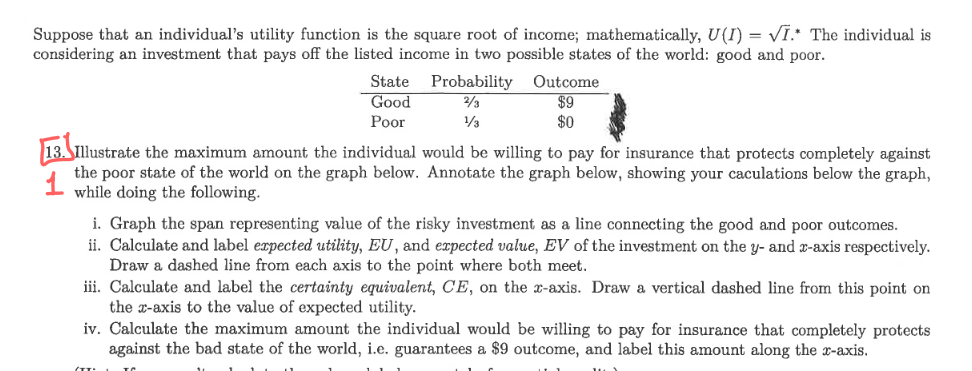 Solved Suppose that an individual's utility function is the | Chegg.com