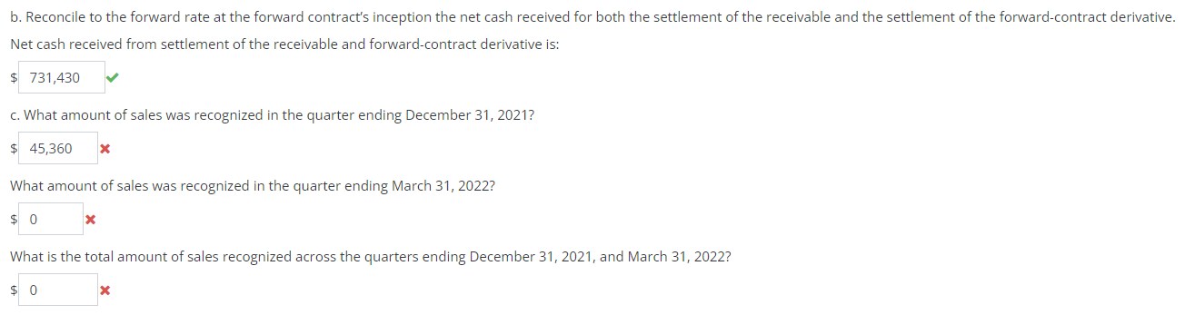 Solved Forward exchange contract designated as a fair value | Chegg.com
