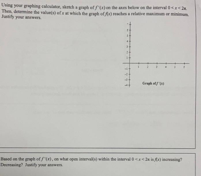 Solved Consider the function f(x)=2x−3cosx on the interval 0 | Chegg.com
