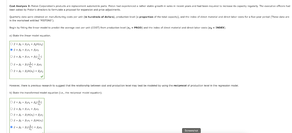 I only need help with parts E and F (in last | Chegg.com