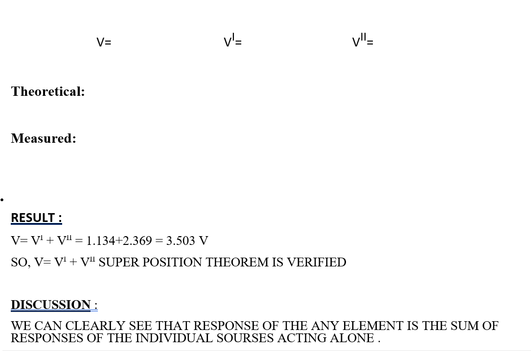 Solved Experiment 2 Superposition Theorems Objective To 