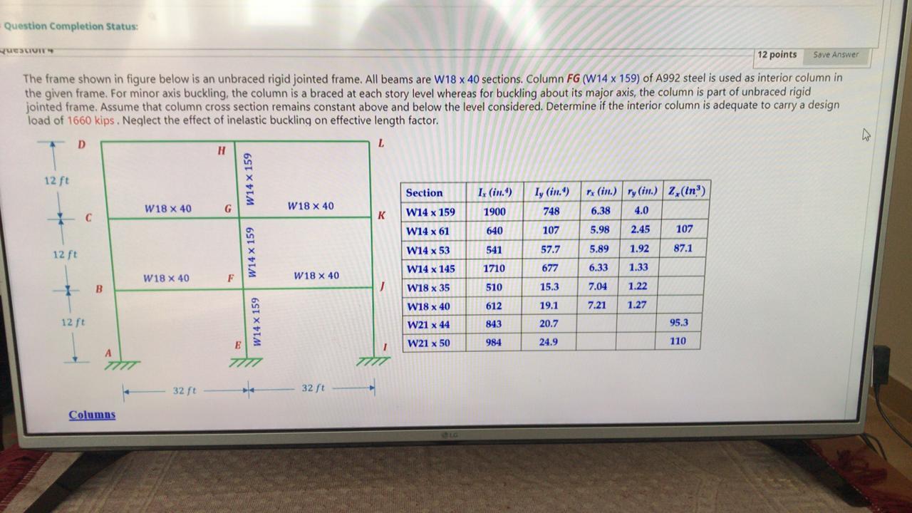 Solved Question Completion Status: QUESLUIT 12 points Save | Chegg.com