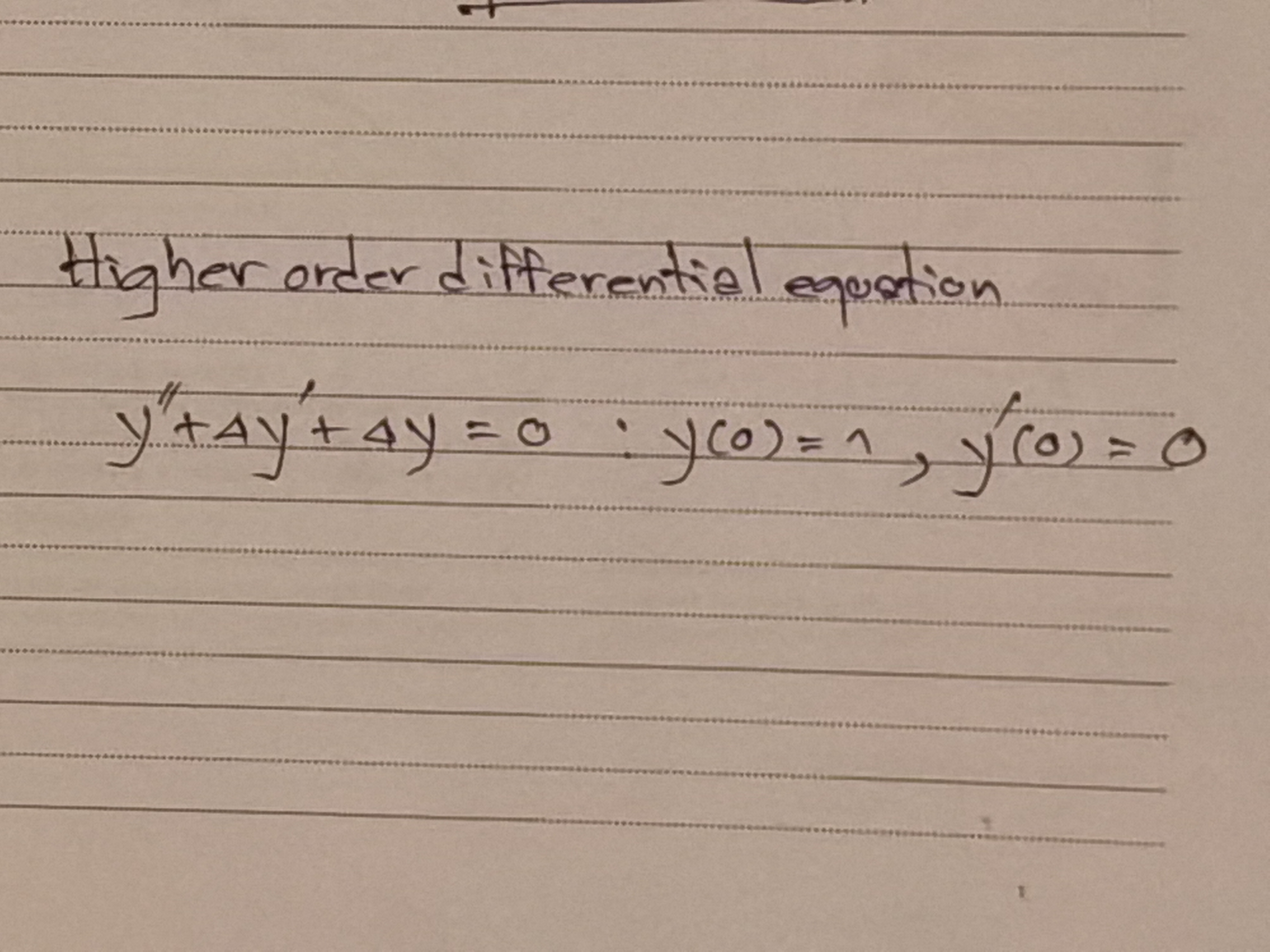 Solved Higher order differential equation | Chegg.com