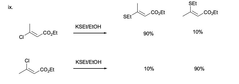 Solved SET ix. CO2Et CO2Et SET KSE/EVOH here CO2Et 90% 10% | Chegg.com