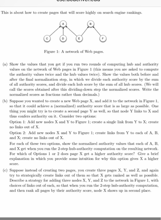 This is about how to create pages that will score | Chegg.com