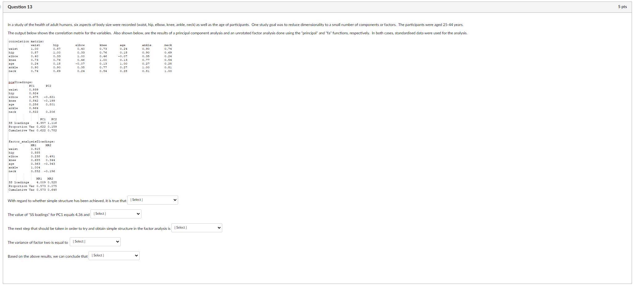 With regard to whether simple structure has been | Chegg.com