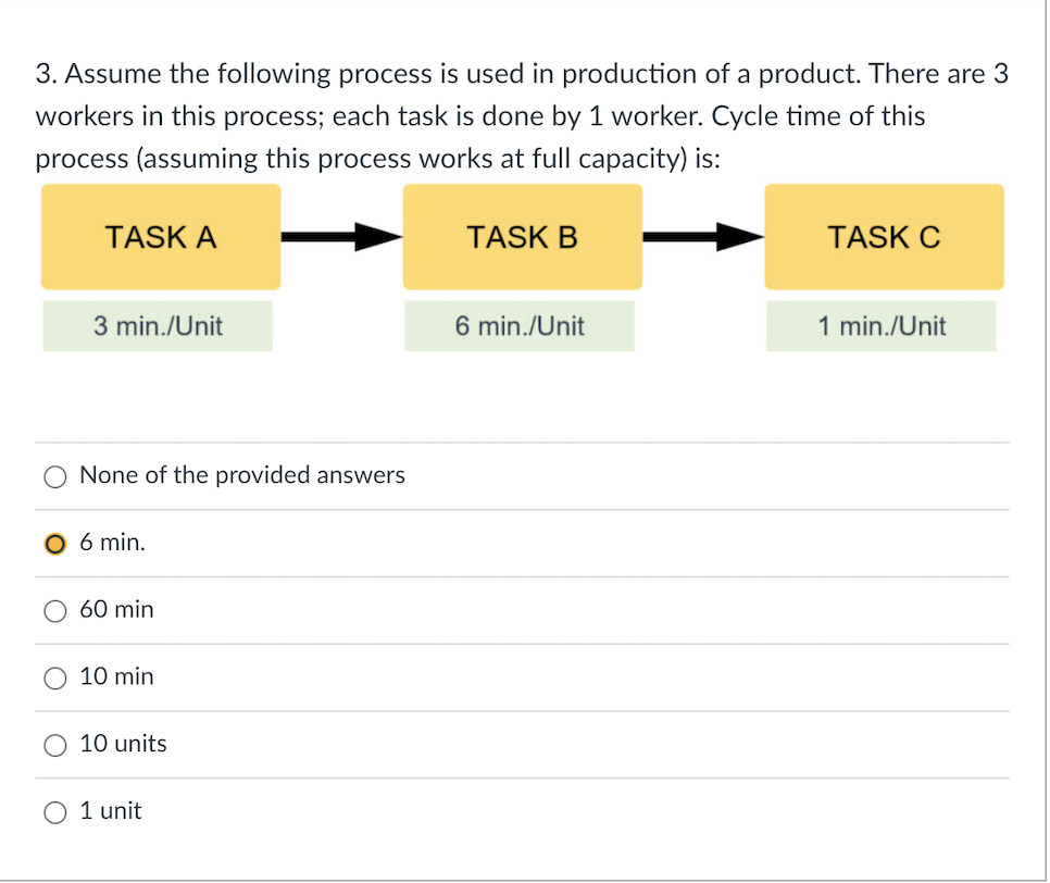 Solved 3. Assume the following process is used in production | Chegg.com