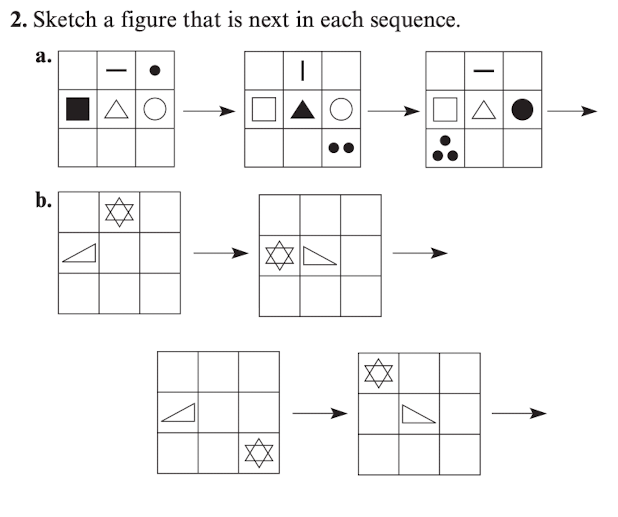 Solved 2. Sketch a figure that is next in each sequence. a b | Chegg.com