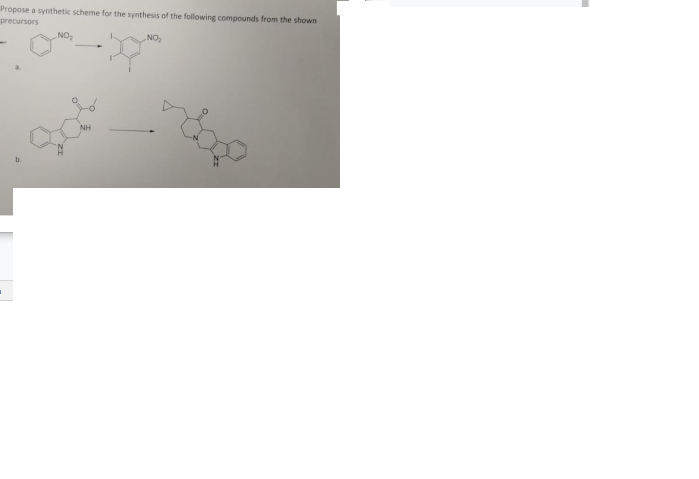 Solved Propose a synthetic scheme for the synthesis of the | Chegg.com