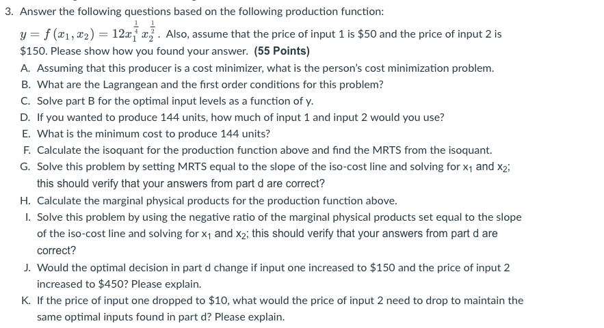 Solved 3. Answer the following questions based on the | Chegg.com