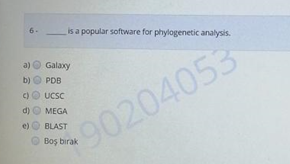 Solved 6 a) b) C) is a popular software for phylogenetic | Chegg.com