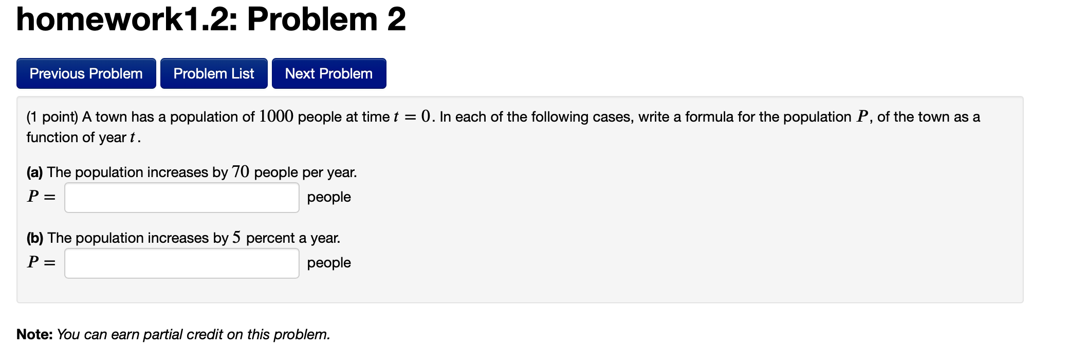 Solved homework1.2: Problem 2 Previous Problem Problem List | Chegg.com
