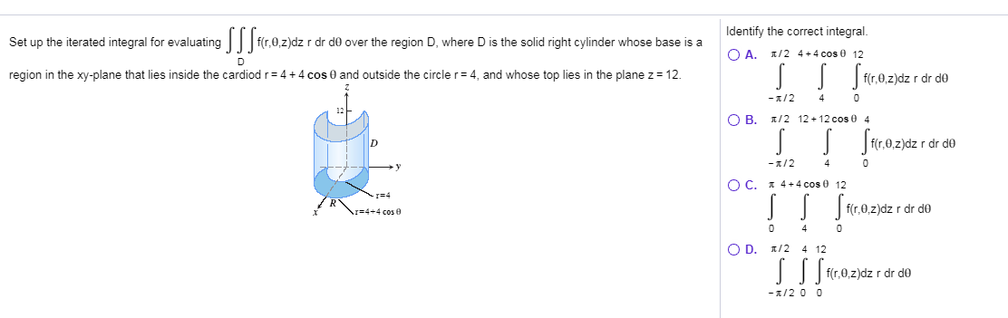Solved Set up the iterated integral for evaluating 9 SS | Chegg.com