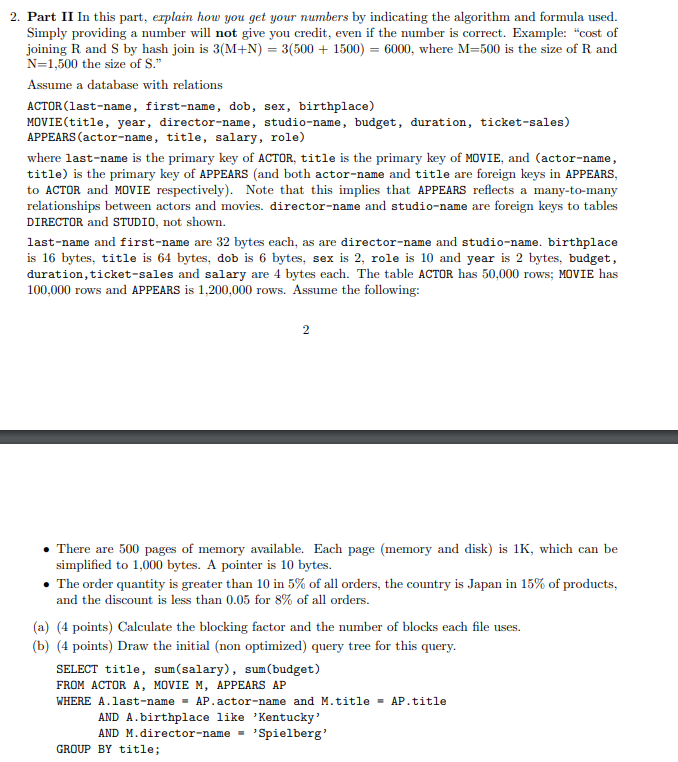 Solved 2. Part II In this part, explain how you get your | Chegg.com