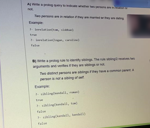 Solved Consider the following prolog database: married | Chegg.com