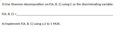 Solved Consider the boolean function FA, B, C) given by the | Chegg.com