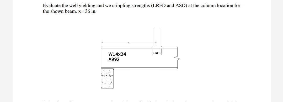 Evaluate The Web Yielding And We Crippling Strengths