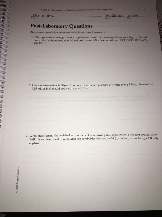 Solved Moctho Noto Post-Laboratory Questions Use the spaces | Chegg.com
