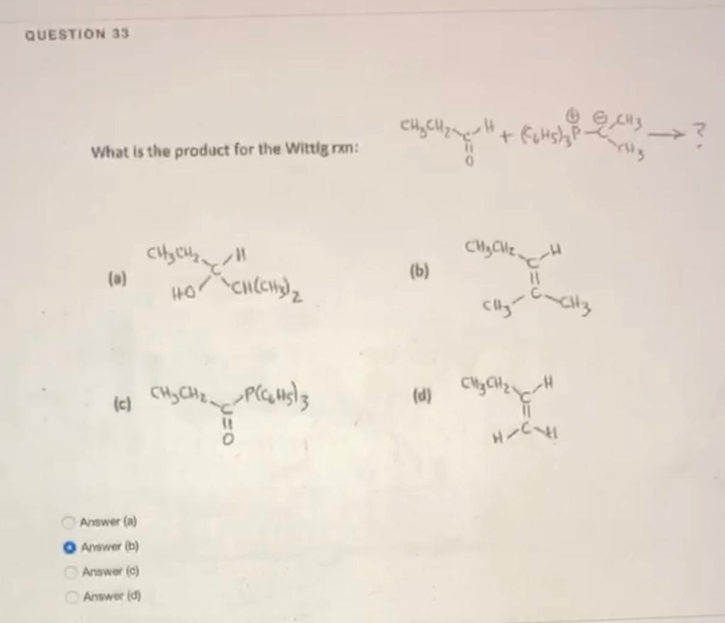 Solved QUESTION 23 What is the major alkene formed in the | Chegg.com