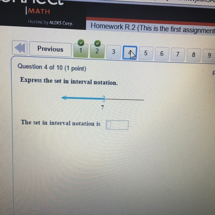 Solved Express the set in interval notation. The set in | Chegg.com