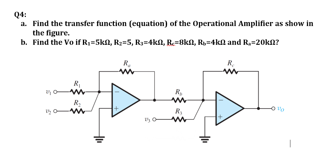 Solved Q4: a. Find the transfer function (equation) of the | Chegg.com