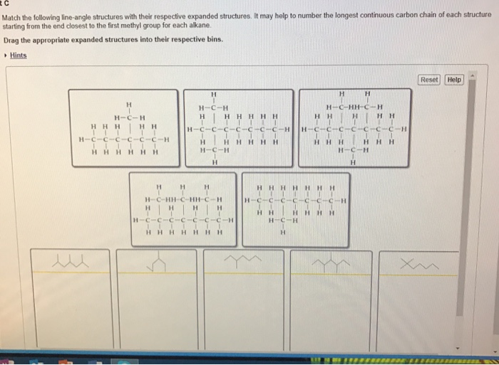 Solved Match the following line-angle structures with their | Chegg.com