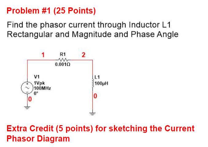 Solved Find the phasor current through Inductor L1 | Chegg.com